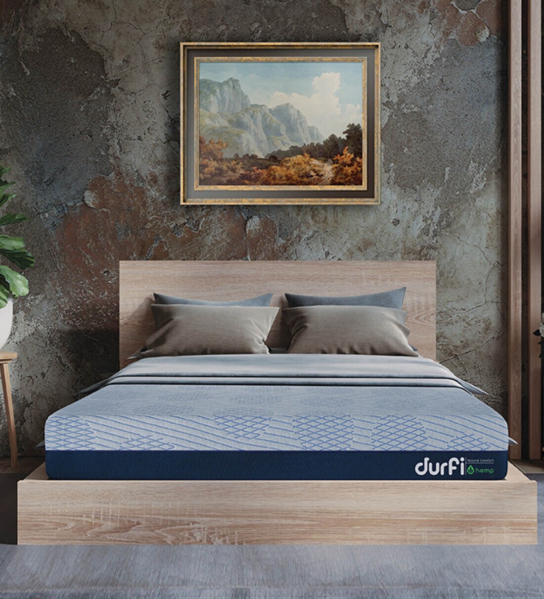 Buy Hemp Organic Orthopedic 5 inch Memory Foam Queen Size Mattress at ...