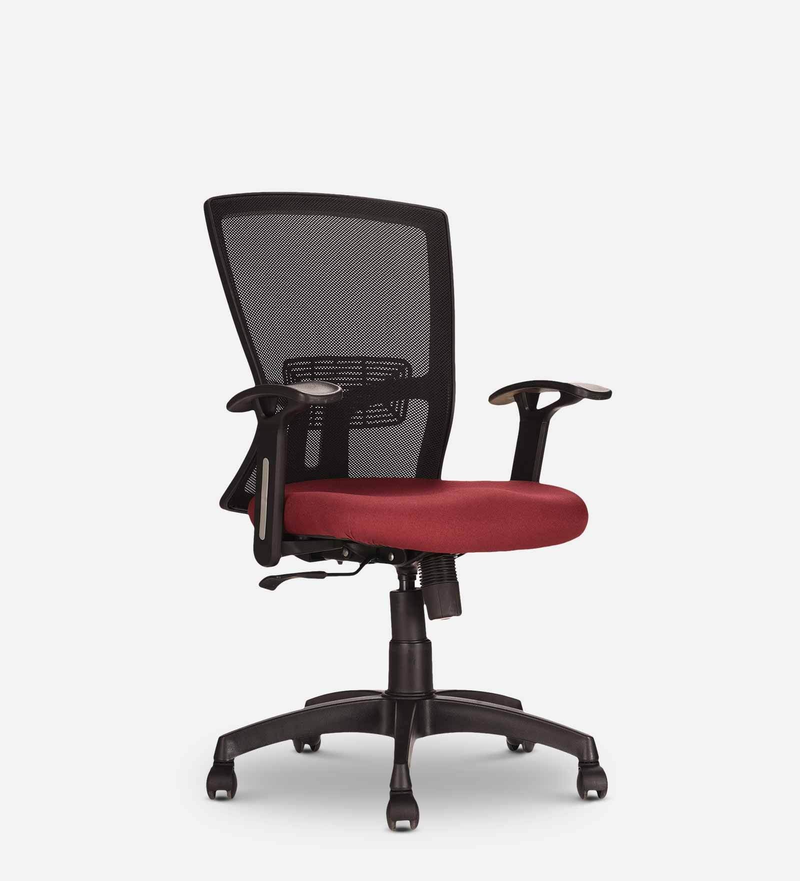 Buy Hector Breathable Mesh Office Chairs in Maroon Colour at 10% OFF by ...