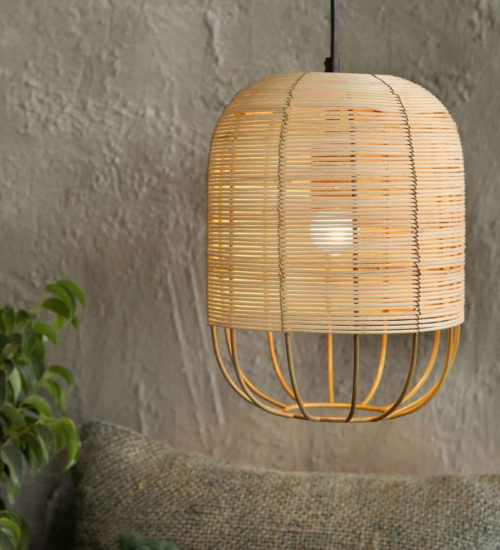 Buy Henka Natural Hanging Lamp Tall at 100% OFF by Orange Tree | Pepperfry