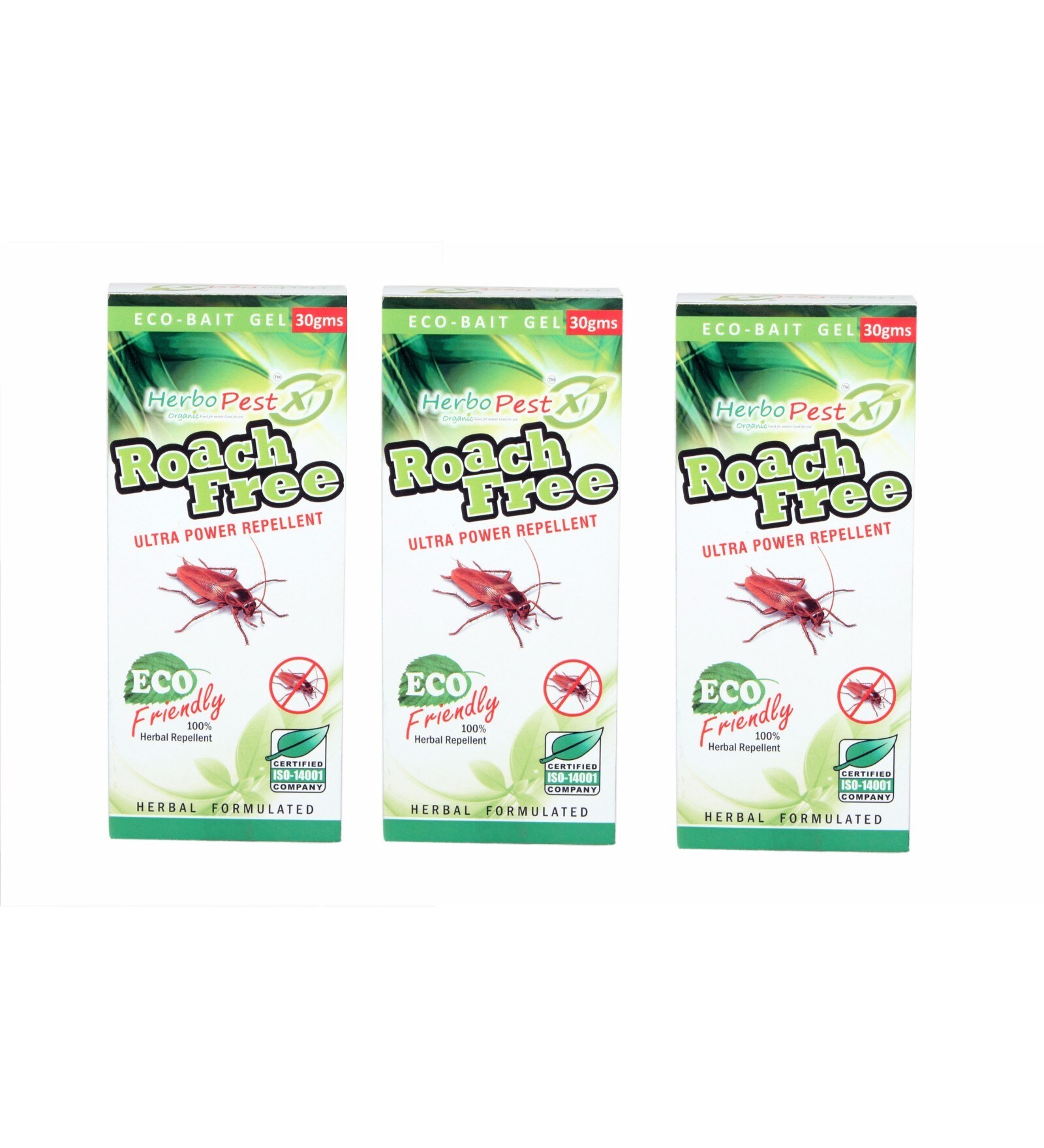 Buy Herbo Pest Herbal Roachfree Bait Repellent Gel Tube - Set of 3 ...