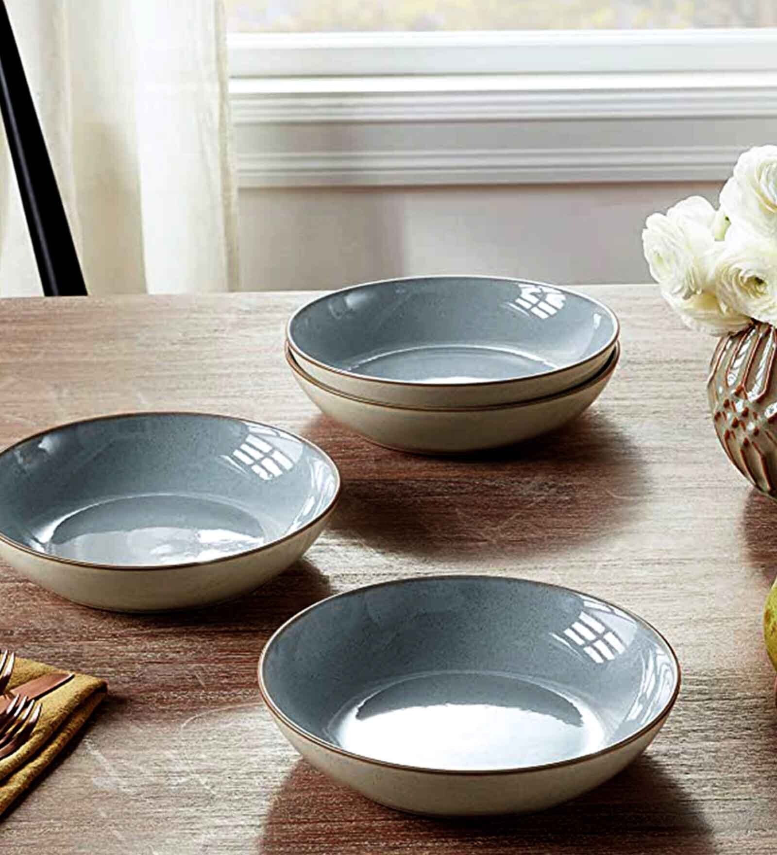 Buy Denby Heritage Light Blue 1 Ltr Stoneware 1 Pc Serving Bowl at 100% ...