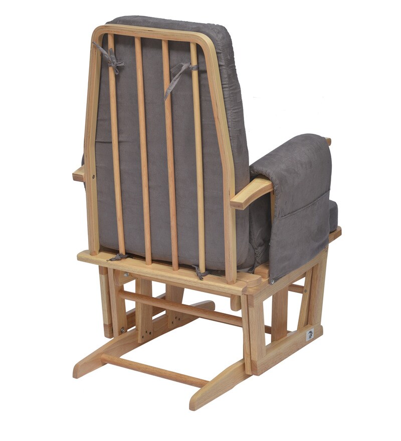Buy Henson Glider Chair With Stool in Grey Colour by Nilkamal Online ...
