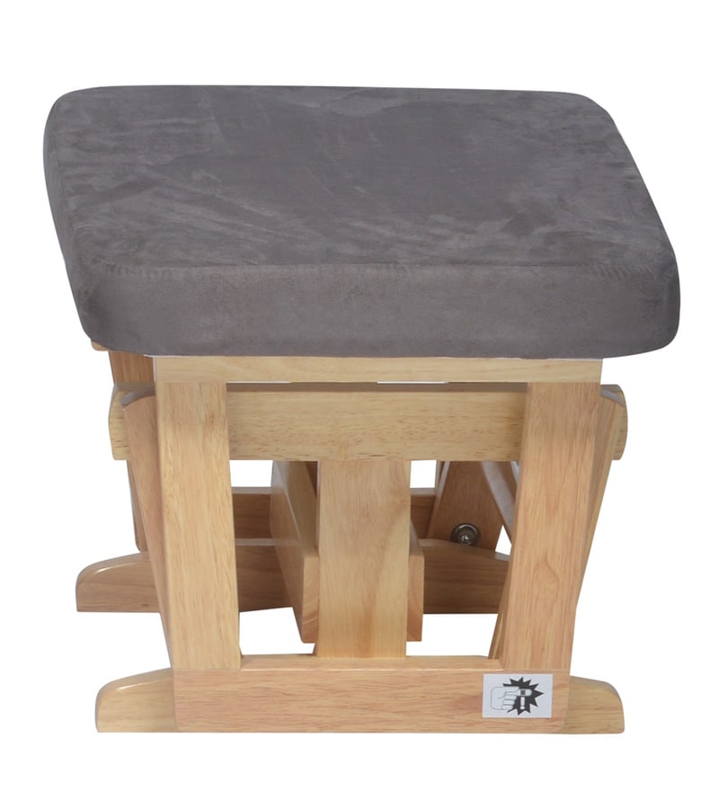 Buy Henson Glider Chair With Stool in Grey Colour by Nilkamal Online ...