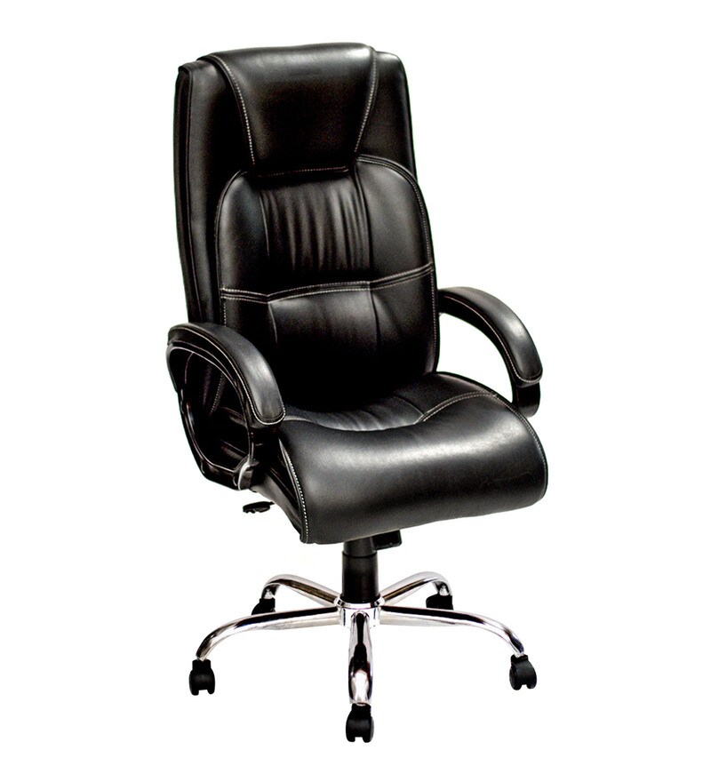Buy Hercules High Back Executive Chair In Black Colour by High Living ...
