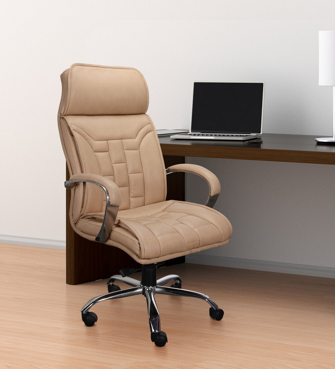 Buy Director Executive Chair in Light Beige Colour by Emperor Online ...
