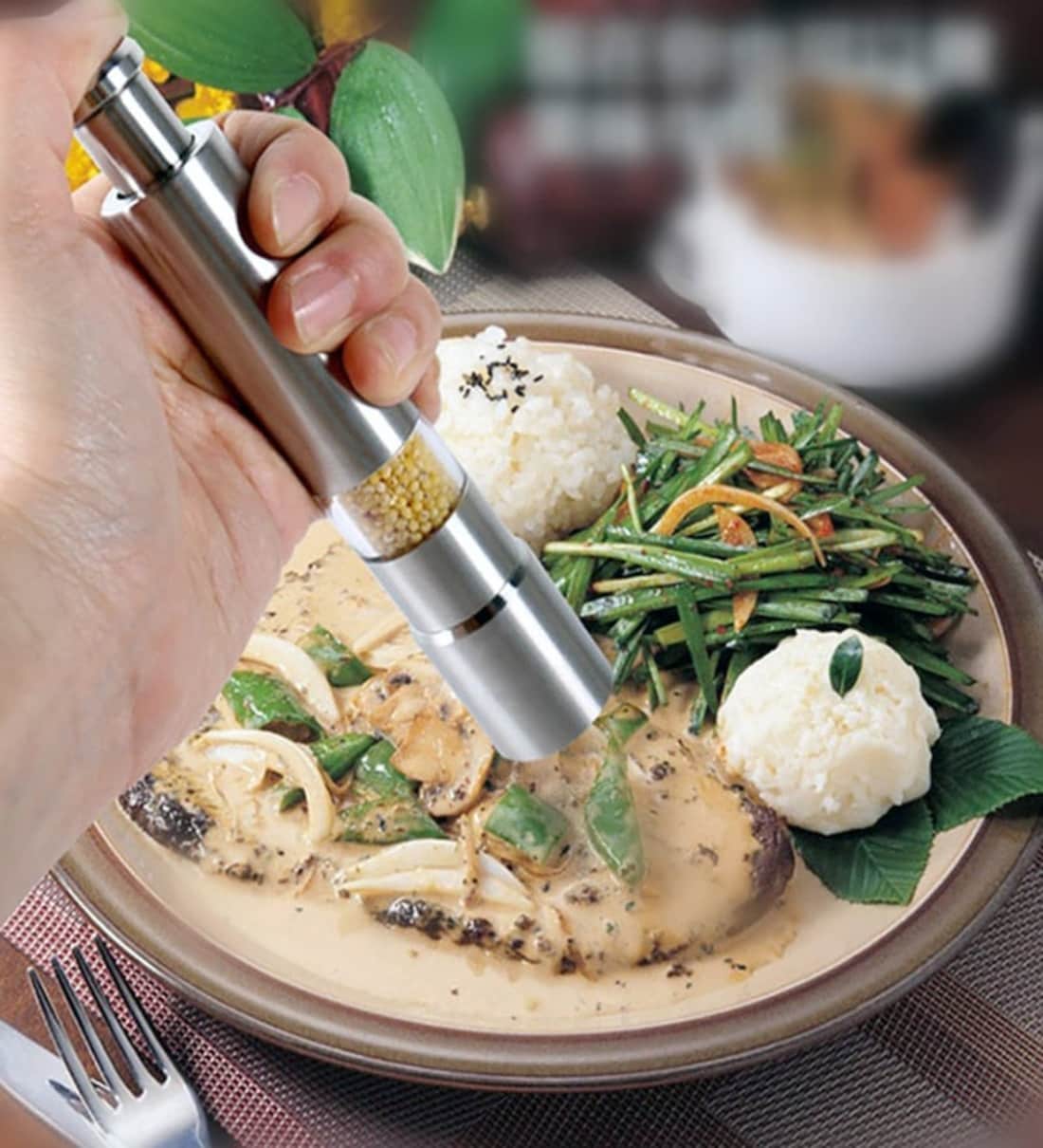 Buy Hitplay Silver Assorted Pepper Mill with Thumb Grinder Online ...