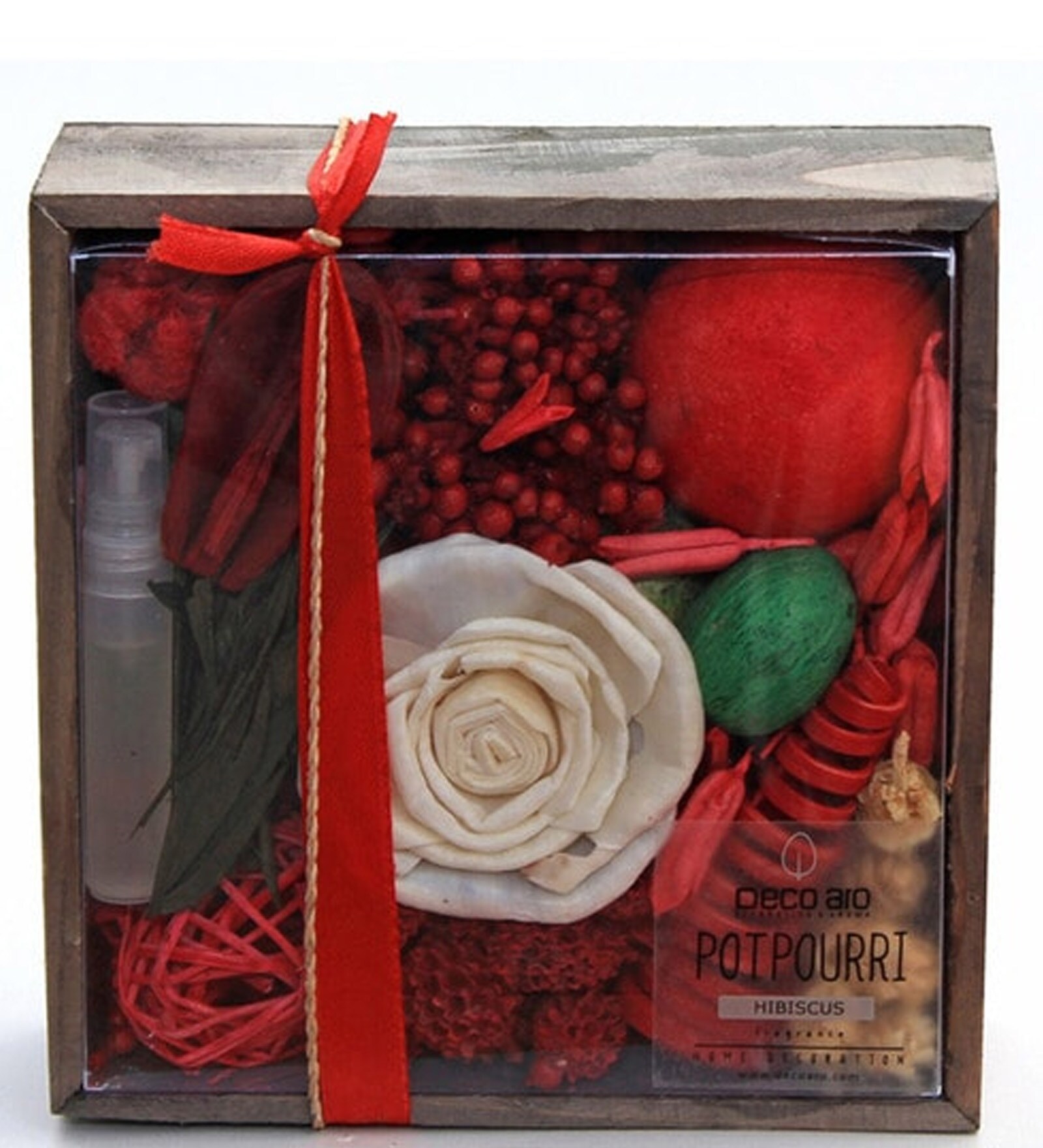 Buy Hibiscus Potpourri Wooden Box at 33% OFF by Decoaro | Pepperfry