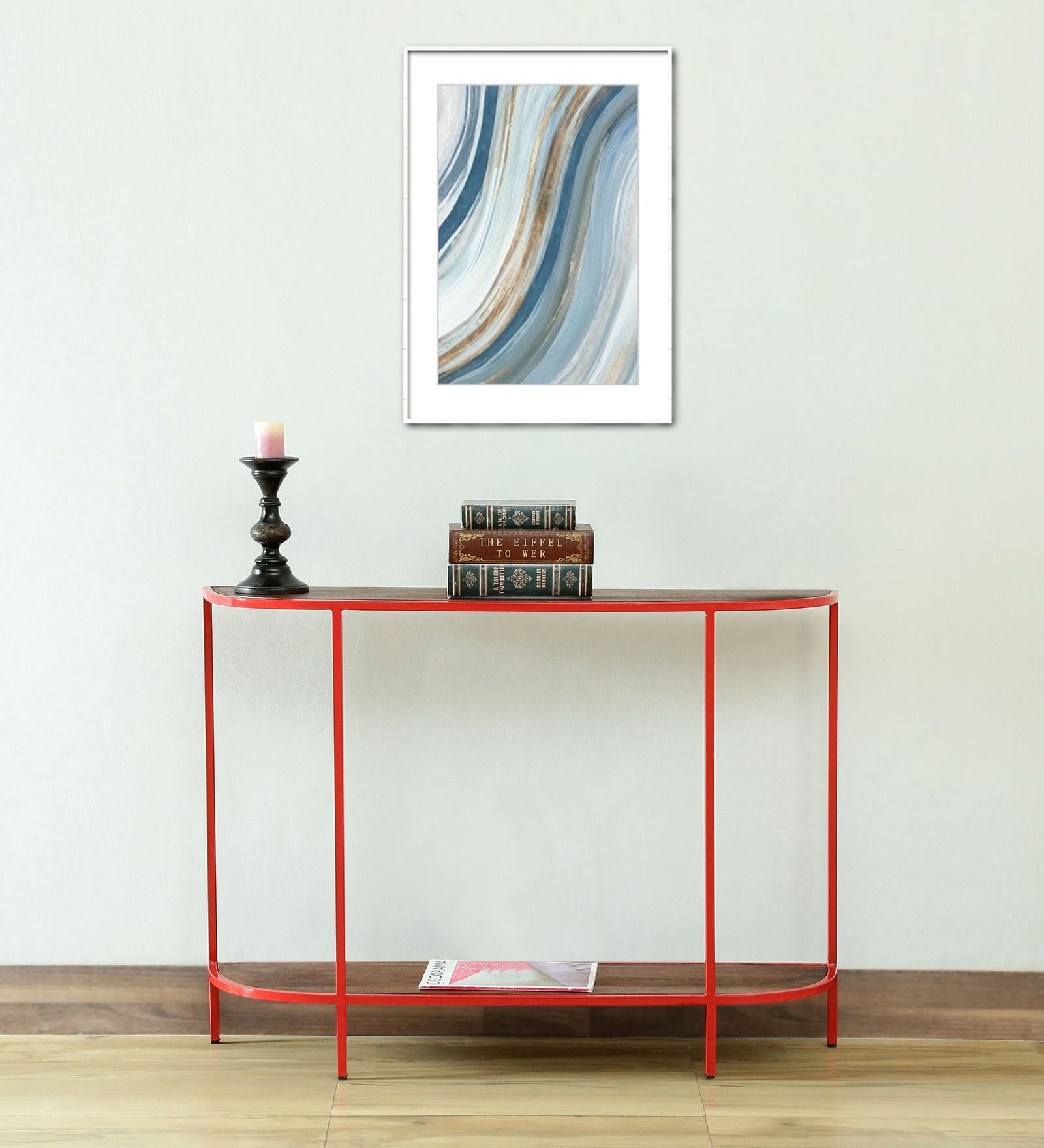 Buy Hickson Metal Console Table In Red Colour at 30% OFF by Bohemiana ...