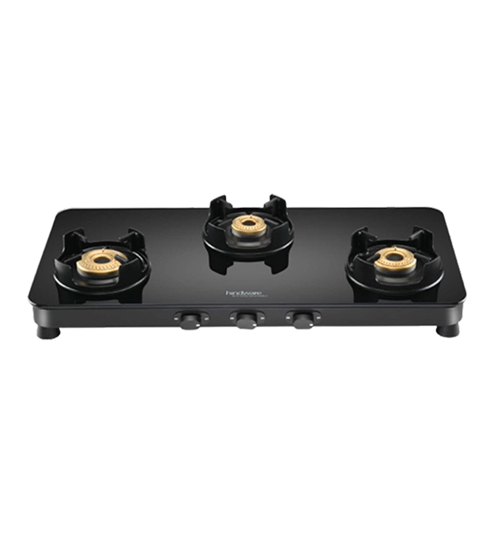 Buy Hindware ALVERIO 3 Brass Burners Glass Cooktop with 8mm Toughened ...