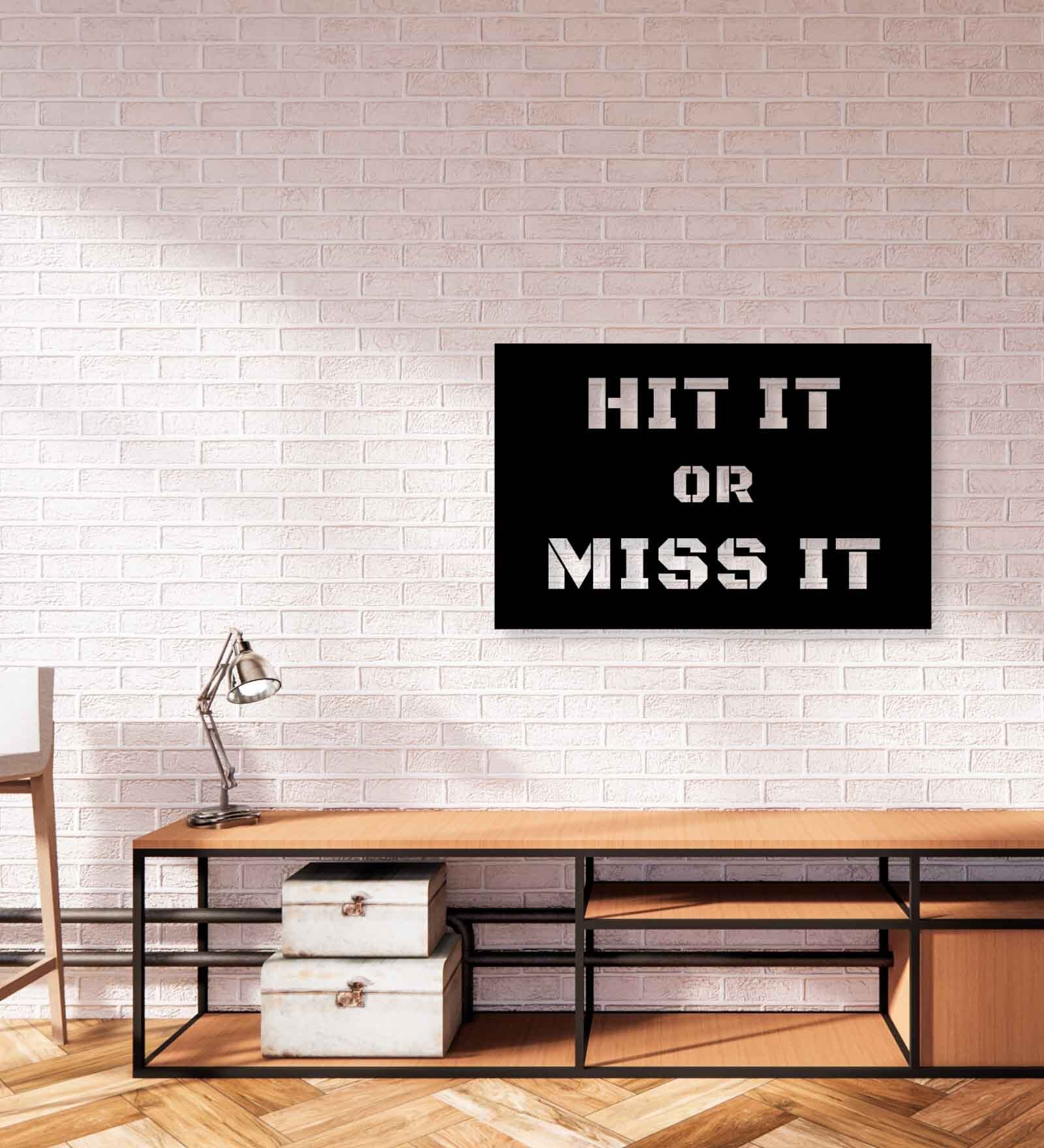 Buy Hit It Or Miss It Black Mild Steel Wall Art at 21% OFF by Elysian ...