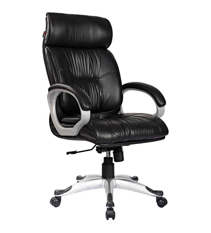 Buy High Back Exceutive Chair In Black Colour By Adiko Systems Online ...