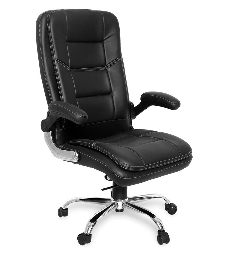 Buy Brian High Back Executive Chair In Black Colour by EFC Online ...
