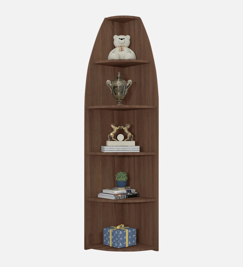 Buy Hilton Book Shelf in Moulded Acacia Finish by Trevi Furniture ...