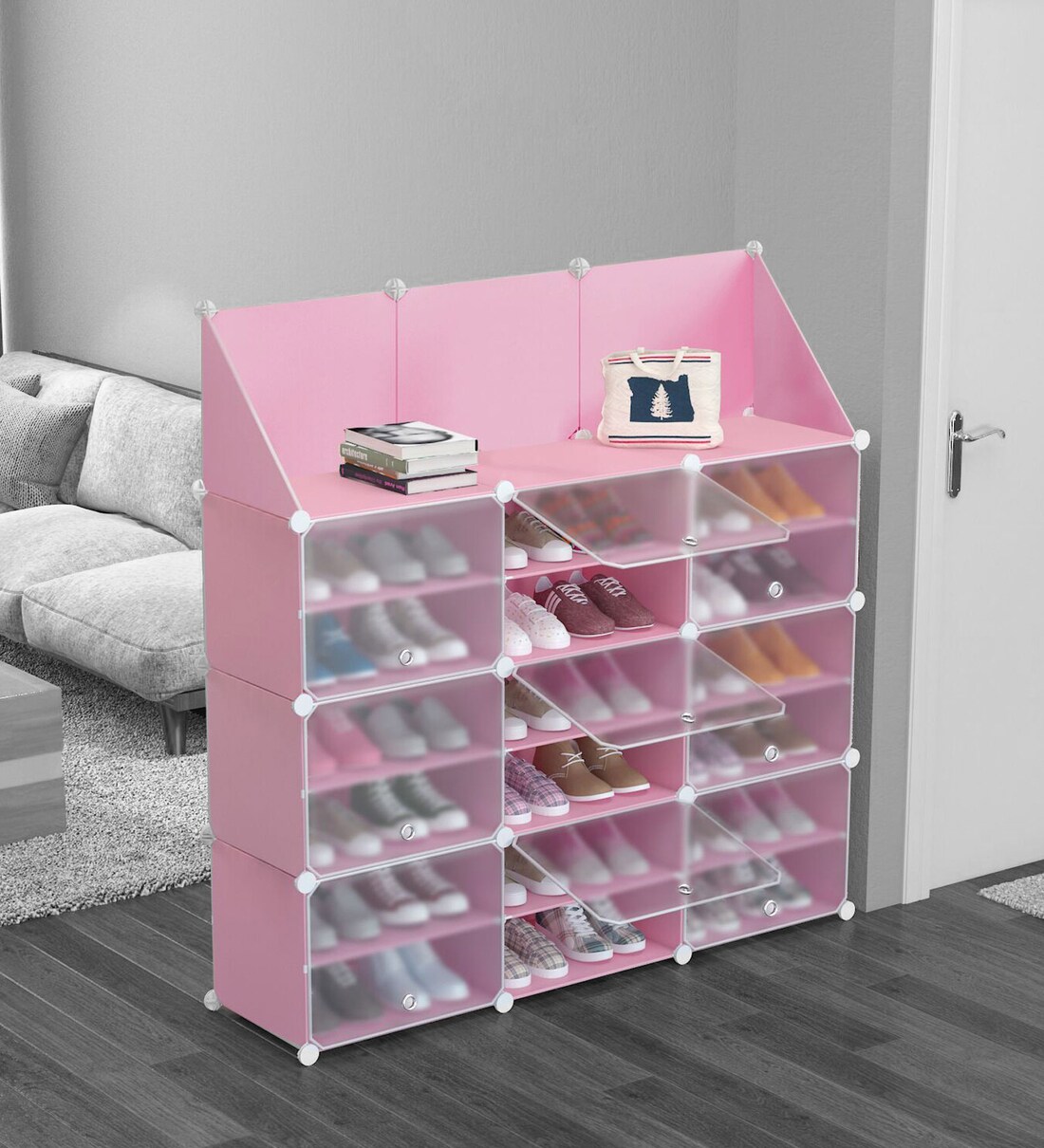 Buy Homa Collapsible Shoe Rack in Pink Colour at 39% OFF by DIY ...