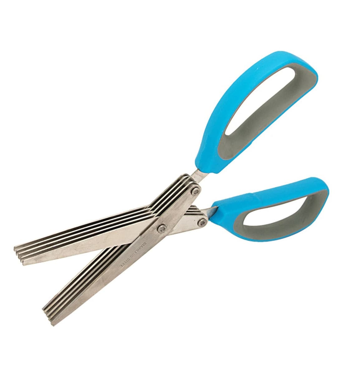 Buy Stainless Steel 5 Blade Vegetable Scissors with Cleaning Brush By ...