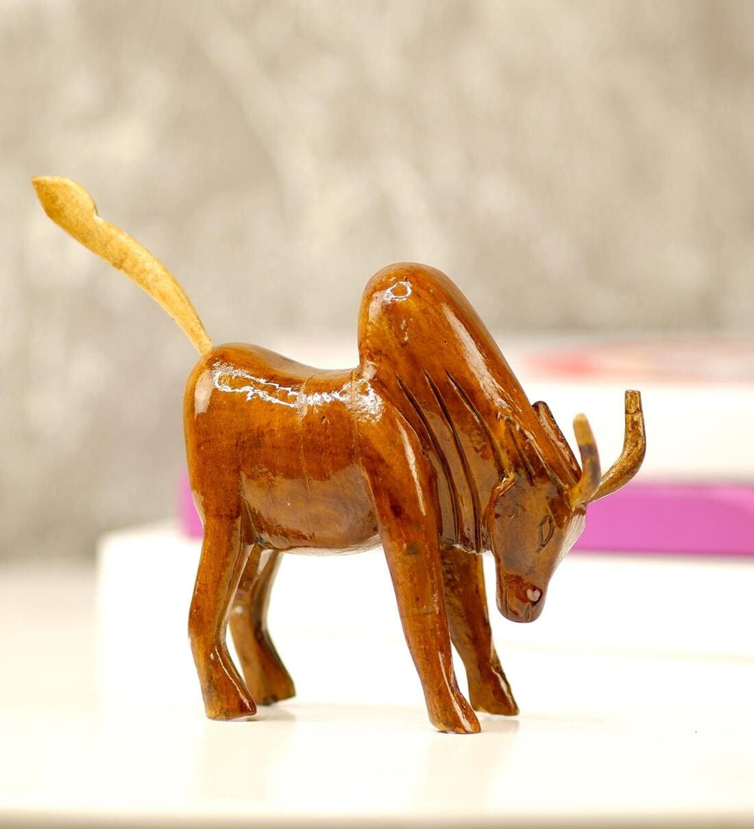Buy Horns of power Brown Solid Wood Showpiece at 12% OFF by Sowpeace ...