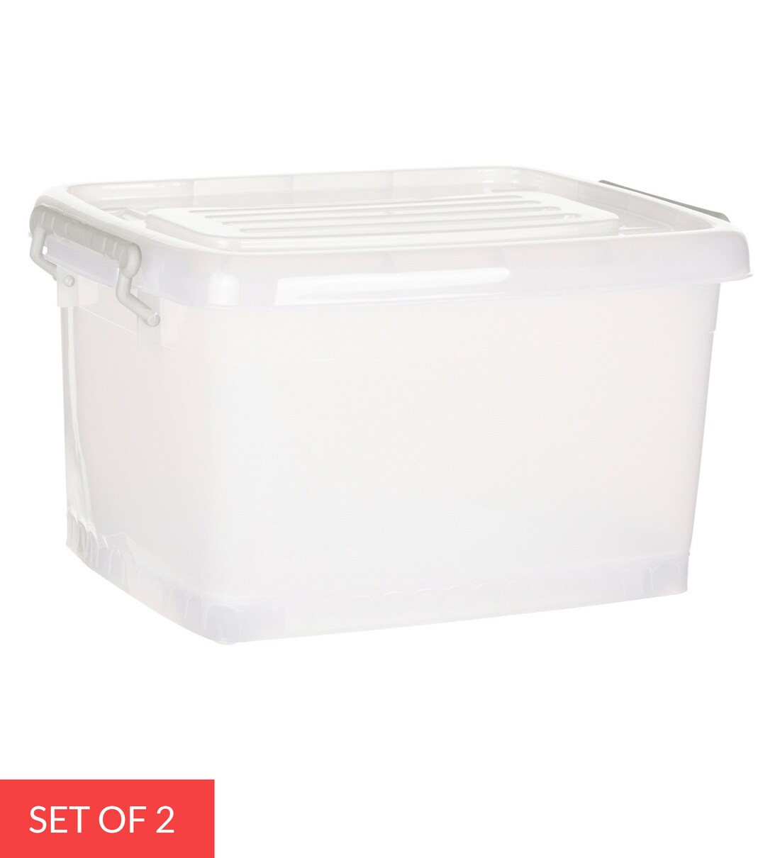 Buy 35 Litres with Wheels Plastic Storage Box, Set of 2 by Now & Zen at ...