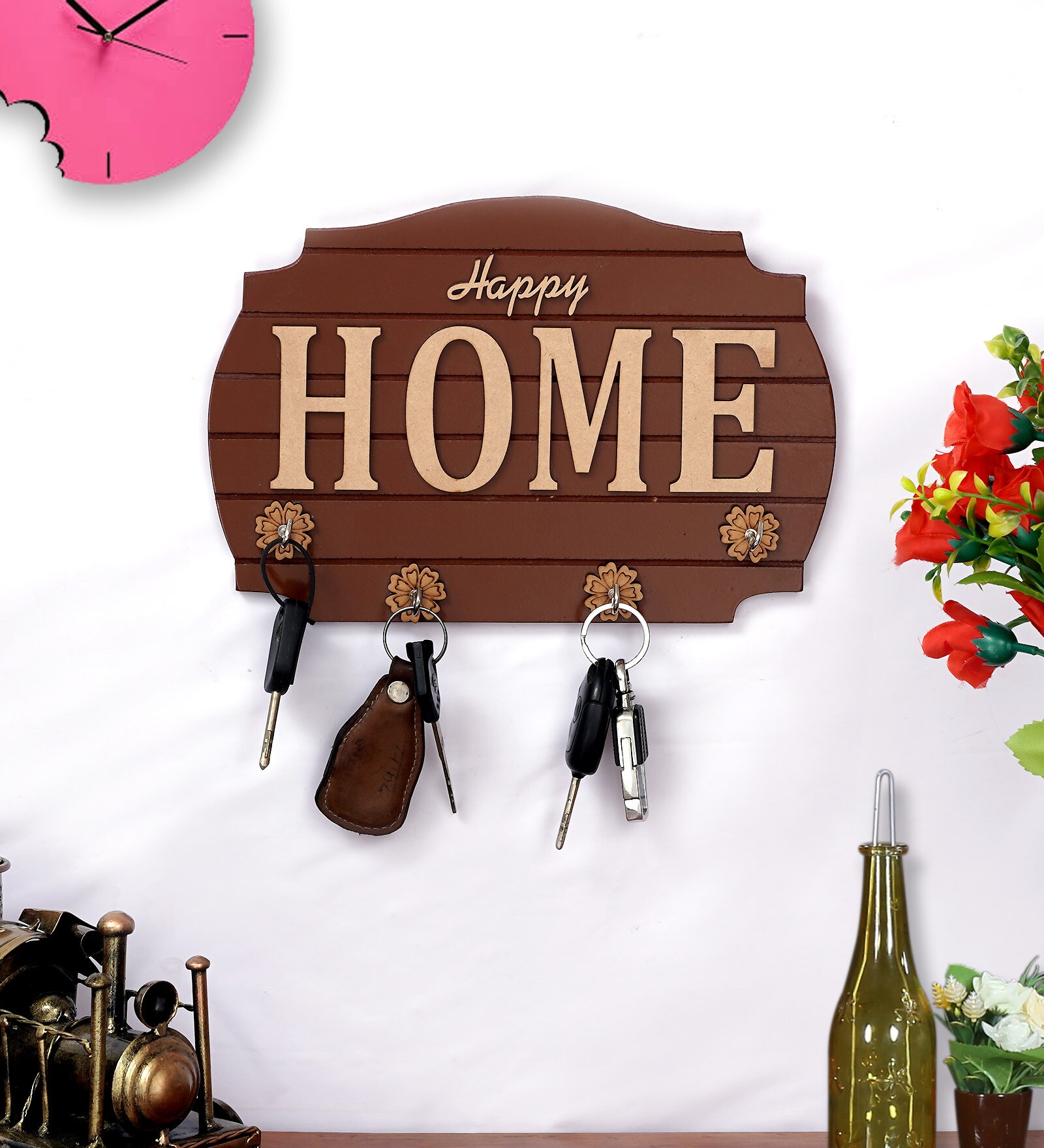 Buy Home Brown MDF Key Holder by Craft Tree at 6% OFF by Craft Tree ...