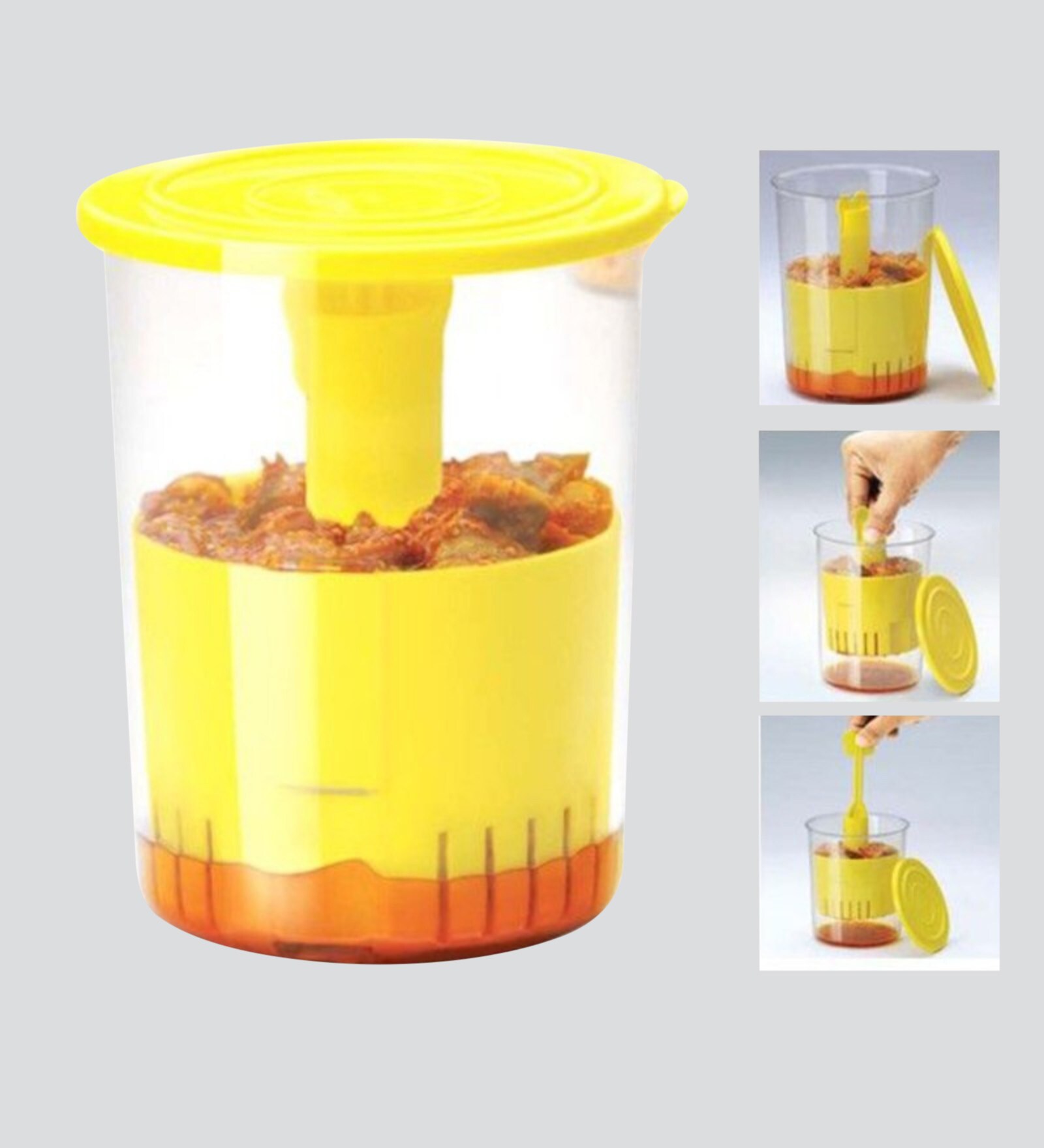 Buy Home Creations Revolving Pop Up Pickle Pot for Oil Less Pickle ...