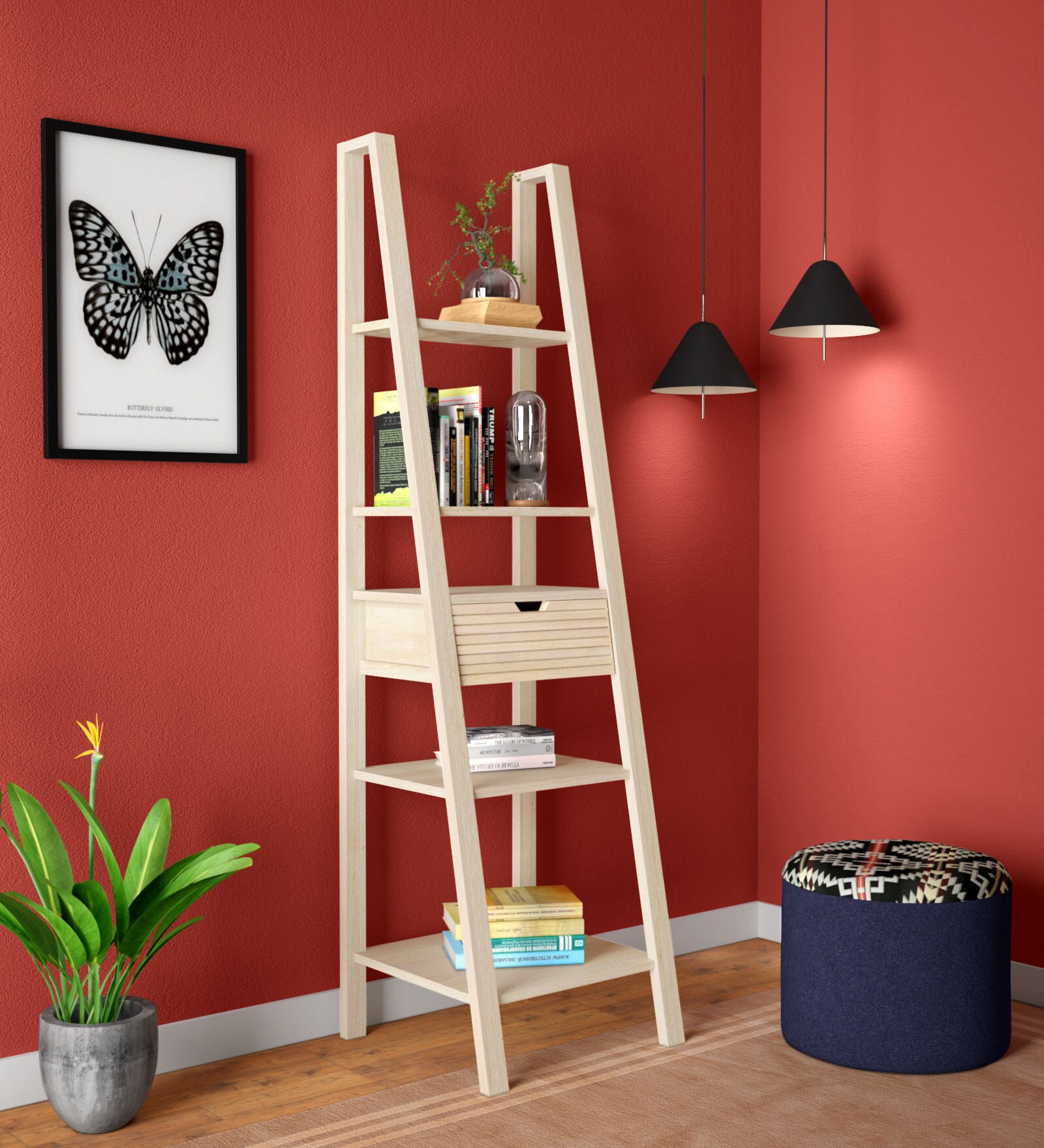 Buy Homer Solid Wood Book Shelf at 28% OFF by Bohemiana from Pepperfry ...