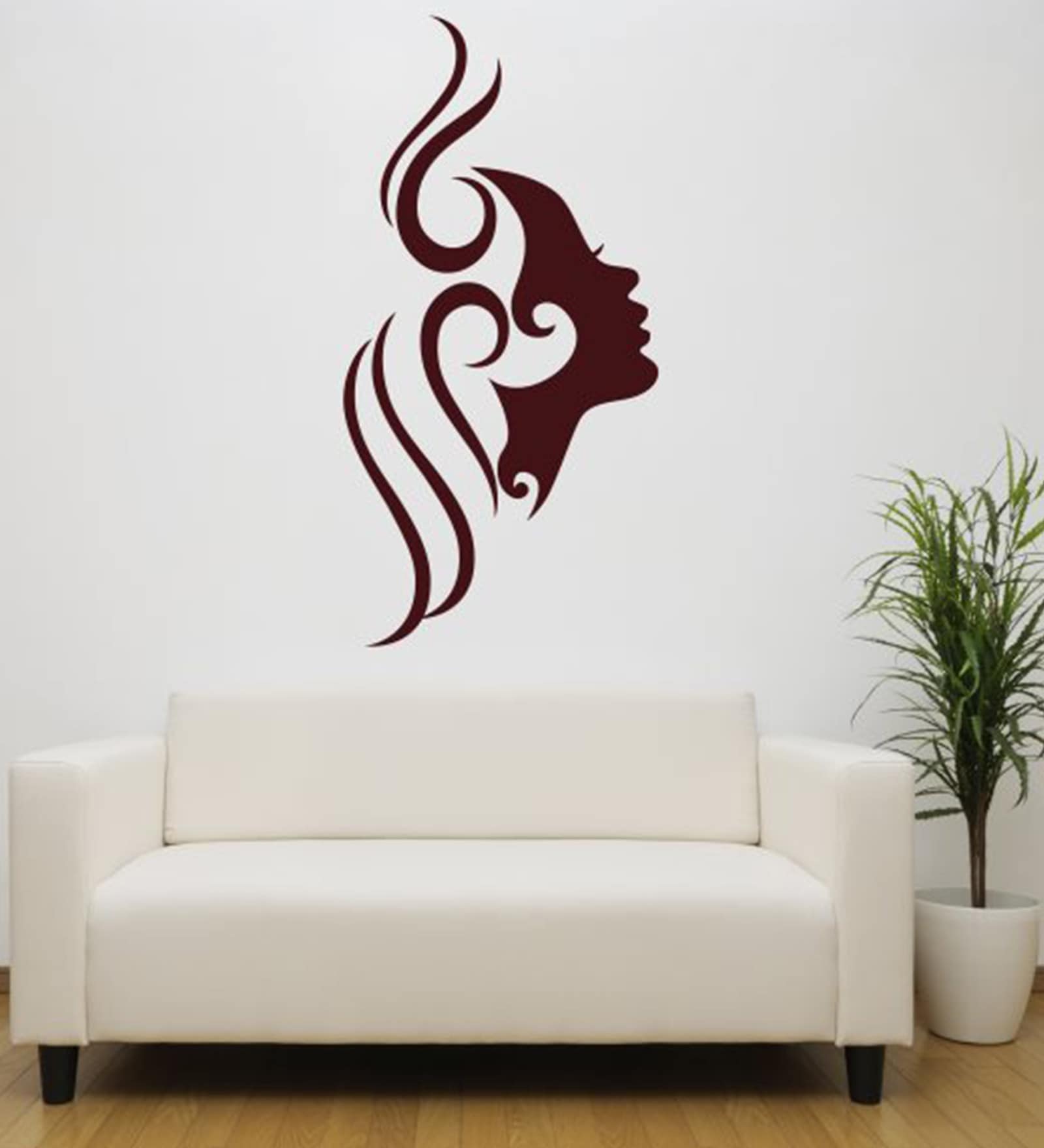 Buy Hoopoe Decor Vinyl Beautiful Face Wall Decal Online - People ...