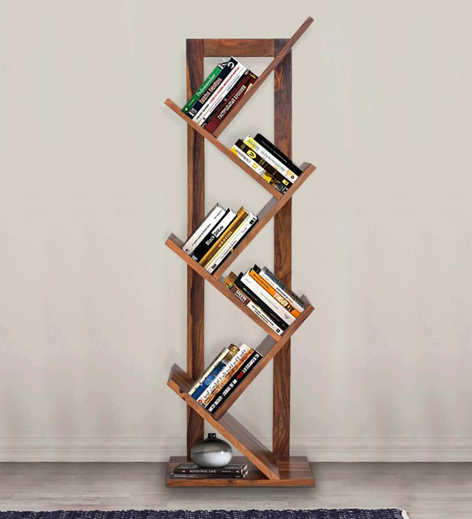 Buy Hopkins Sheesham Wood Book Shelf In Sheesham Wood Finish at 20% OFF ...