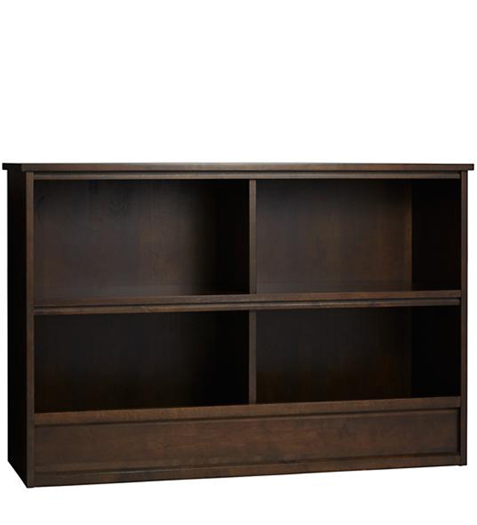 Buy Horizontal Book Shelf in Coffee Brown Colour by Asian Arts Online ...