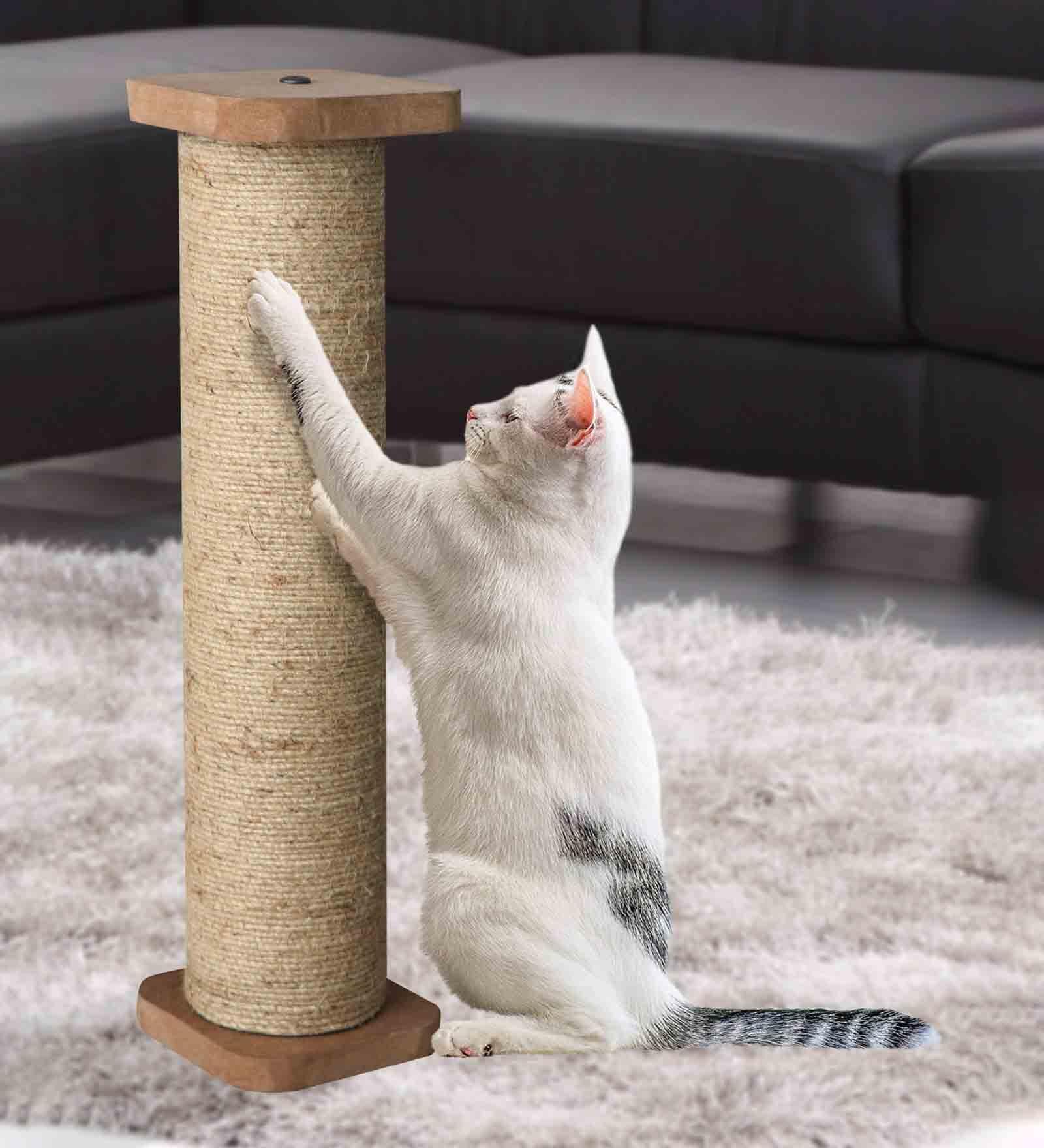 Buy Horizontal Single Sisal Rope Cat Scratcher Large Size In Brown ...