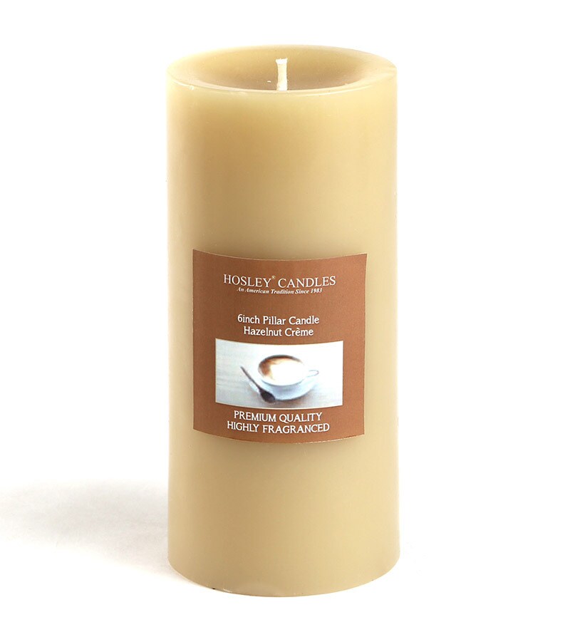 Buy Hazelnut Creme Aroma Scented Candle By Hosley Online - Scented ...