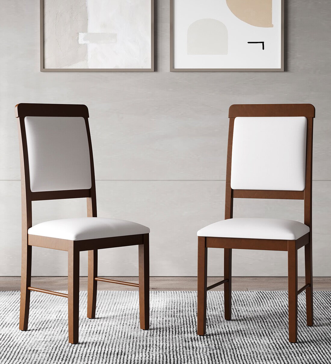 Buy Huckleberry Solid Wood Dining Chair In Walnut Colour Set Of 2 at 10 ...