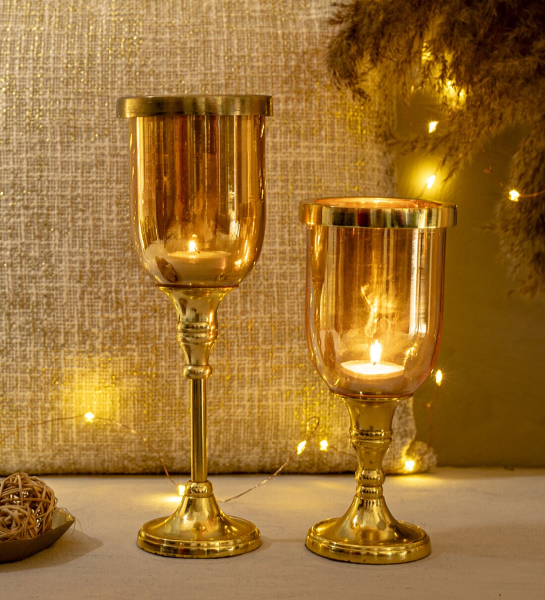 Buy Hurricane Gold Color Glass/metal by The 7th Dekor at 30% OFF by The ...
