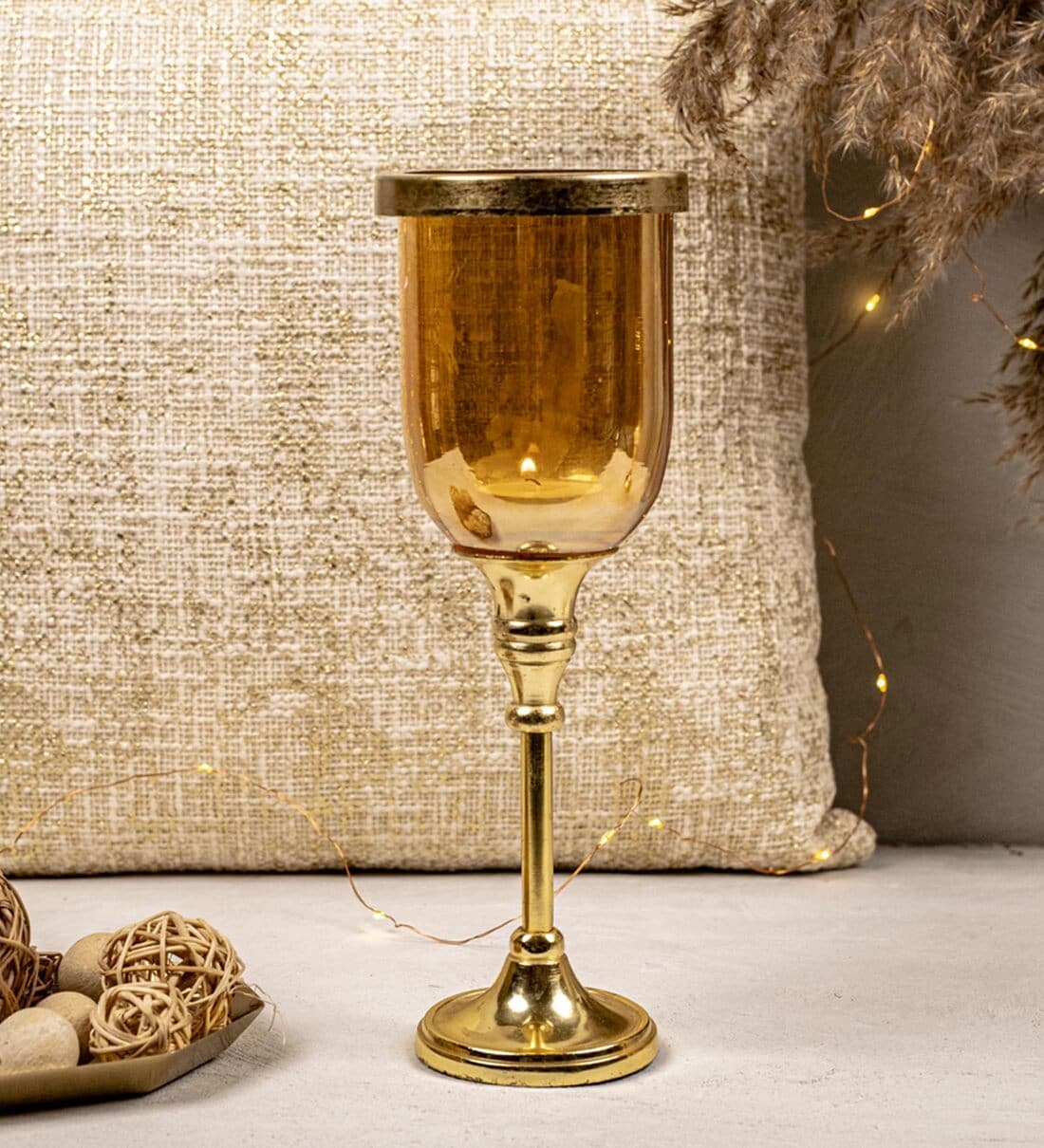 Buy Hurricane Gold Color Glass/metal by The 7th Dekor at 30% OFF by The ...