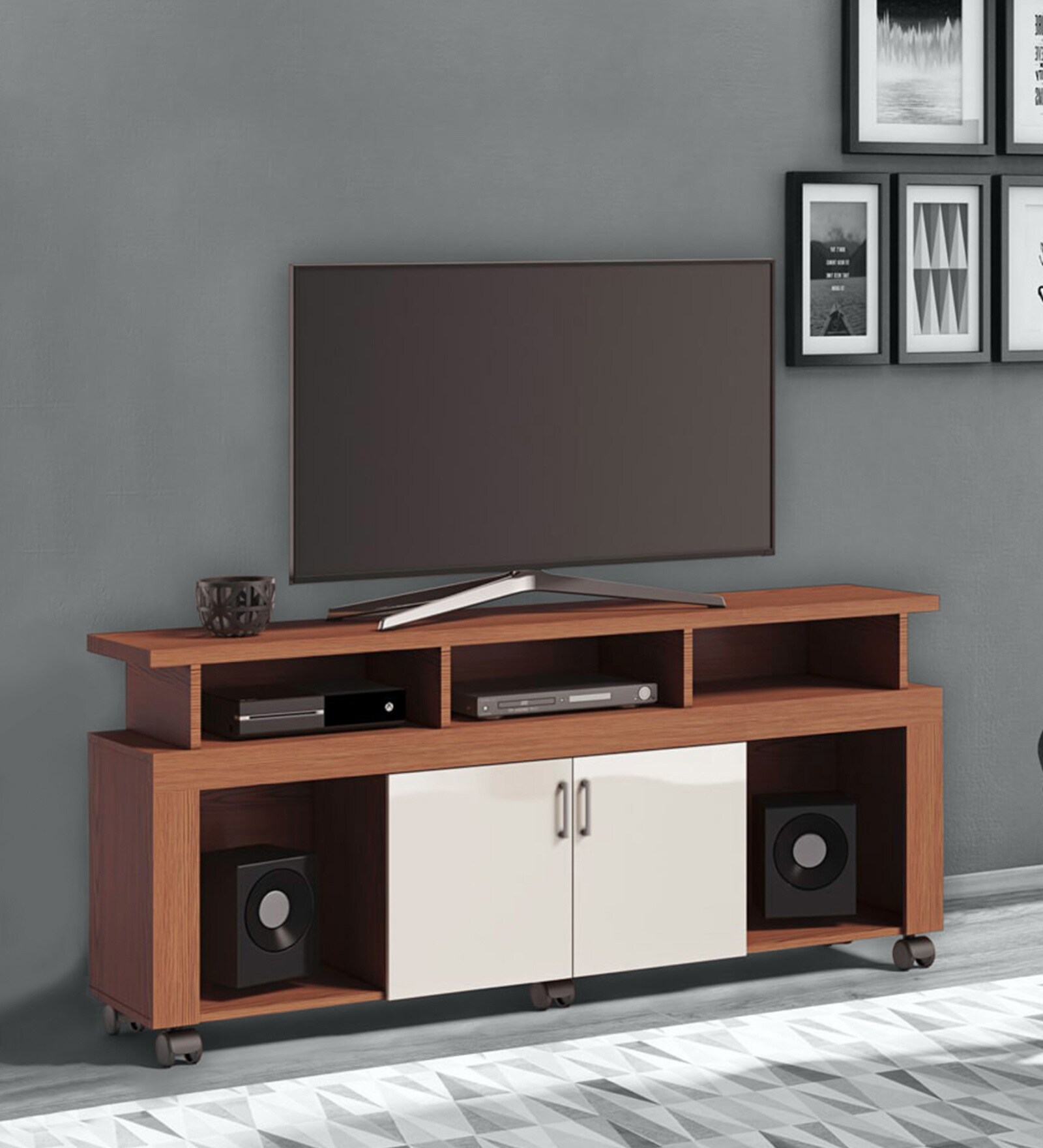 Buy Hugo Tv Unit in Dual tone Finish at 62% OFF by Evok | Pepperfry