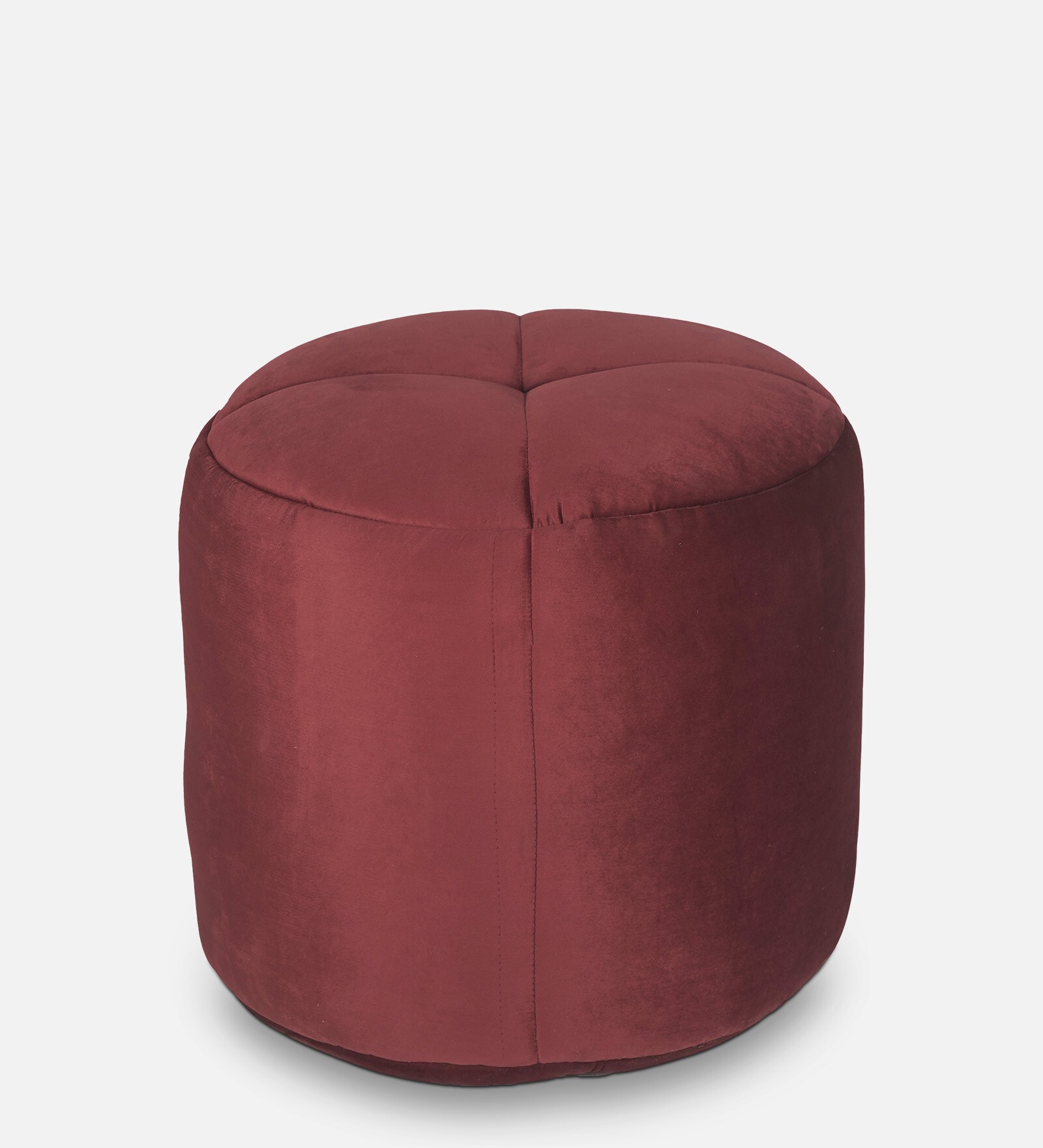 Buy Hush-Puff Pouffe In Maroon Colour at 34% OFF by Fine Group | Pepperfry