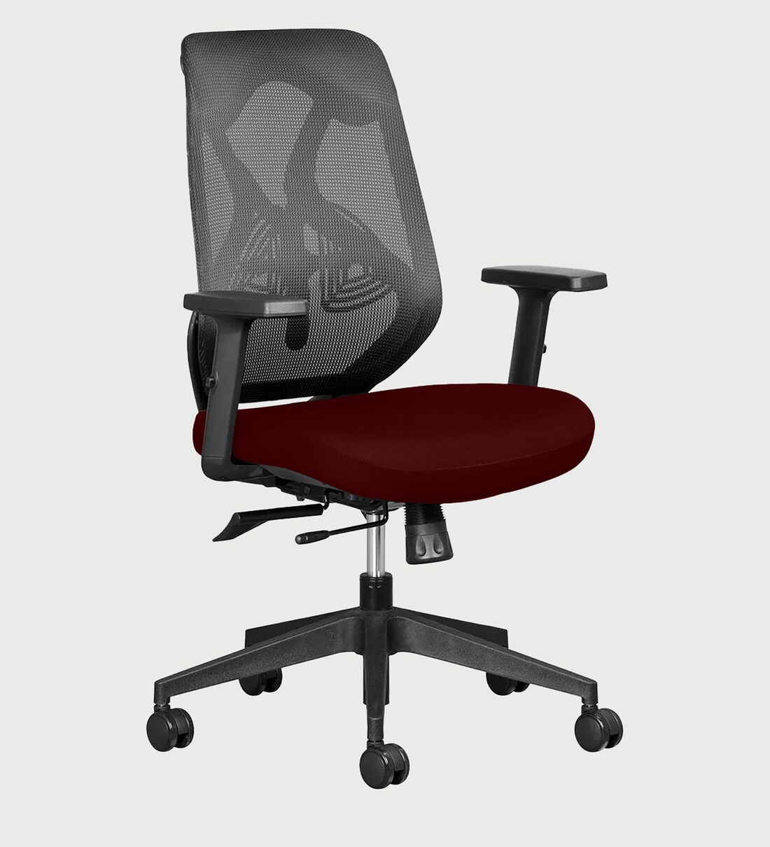 Buy Hydra Medium Back Ergonomic Chair in Maroon Colour By Chairwale ...