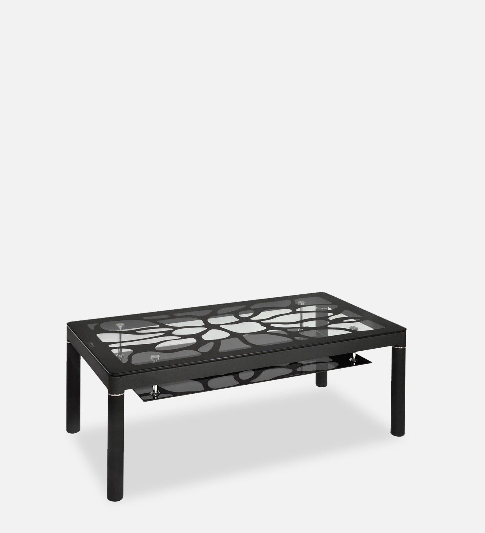 Buy Hydra Glass Coffee Table in Black Colour with Glass Top at 1% OFF ...