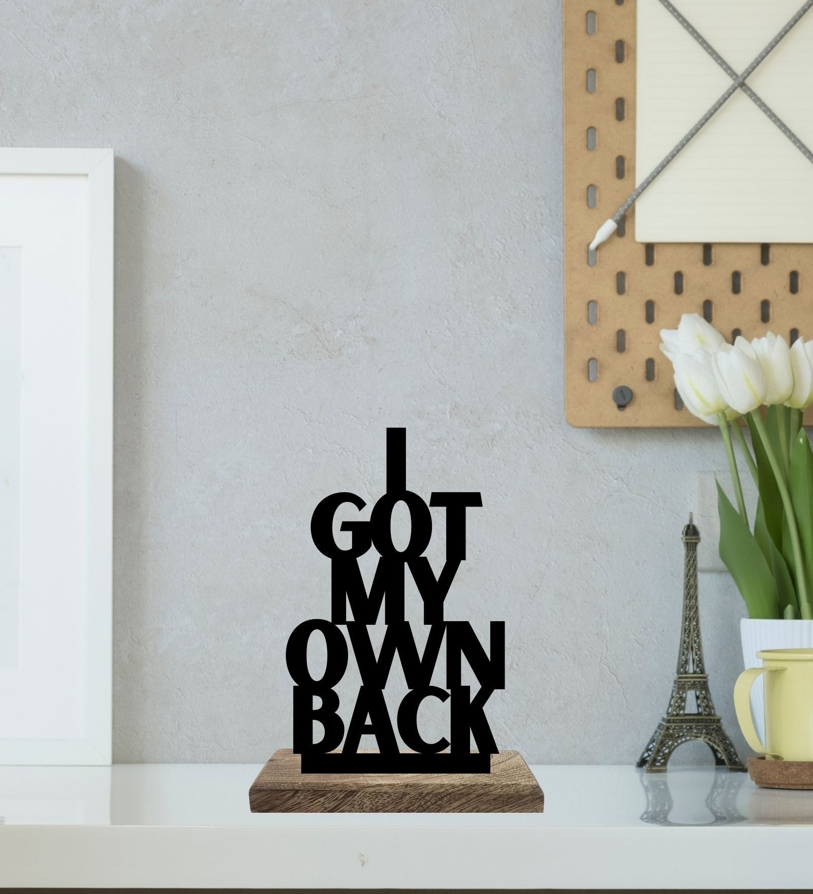 Buy I Got My Own Back Black Mango Wood & Iron Showpiece at 25% OFF by ...