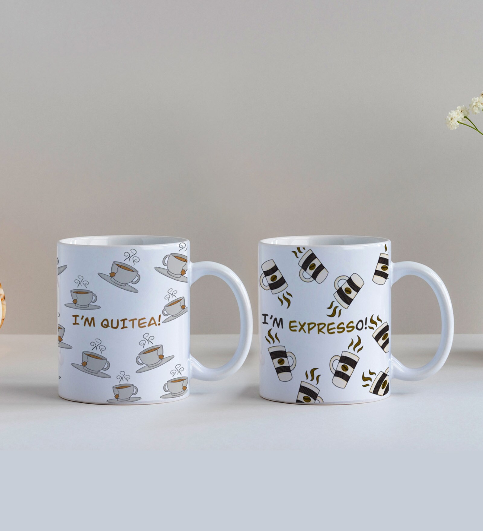 Buy I'M Expresso Mug Set of 2 at 38% OFF by NestRoots | Pepperfry