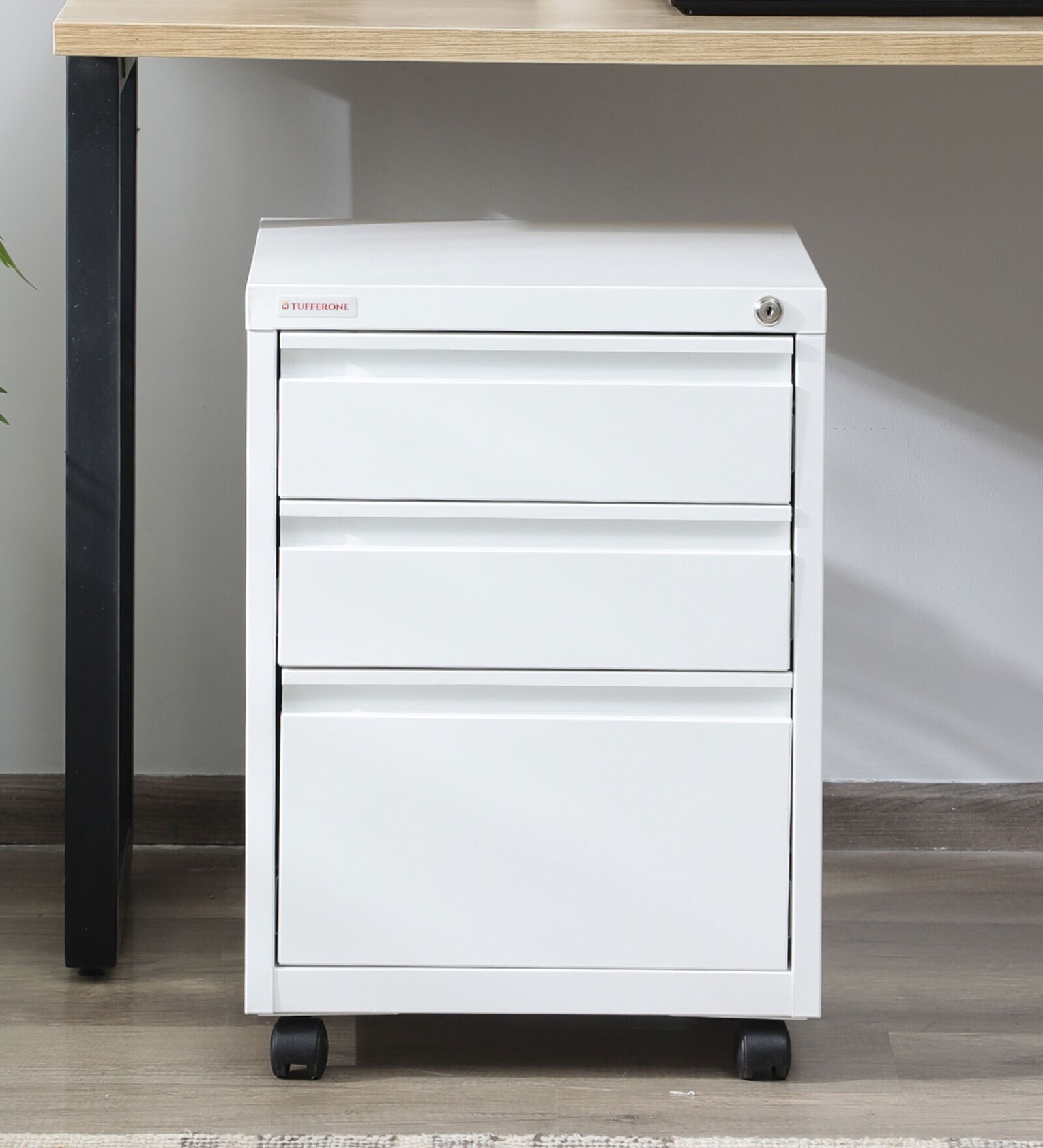 Buy Ibs Metal Pedestal Drawer In White Colour at 43% OFF by Tufferone ...