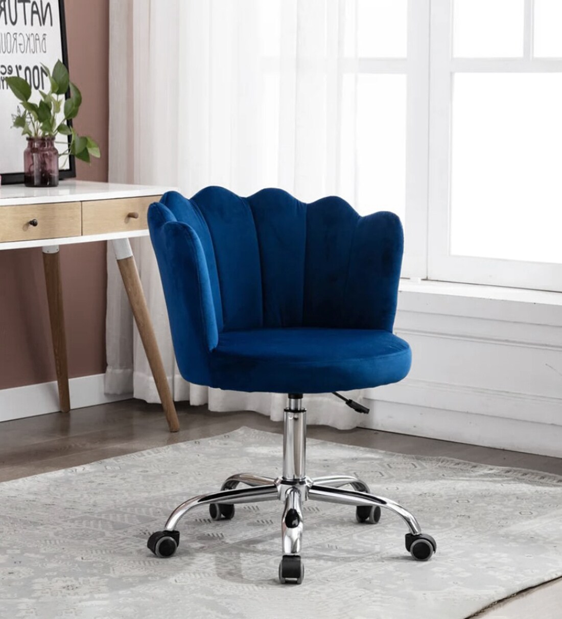Buy Filo Guest Chair in Dark Blue Colour By Sms Furniture Online ...