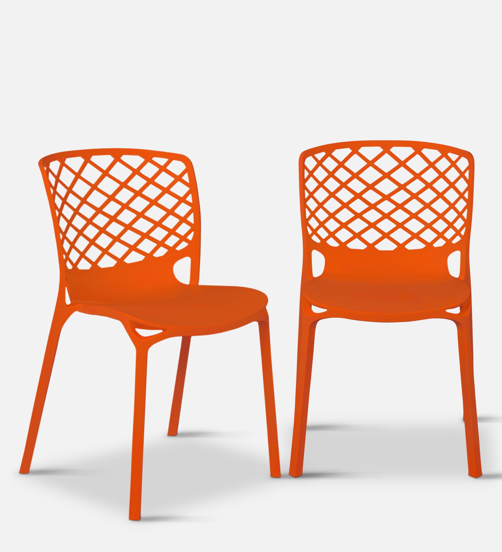 Buy Ice Cafe Chair (Set of 2) in Orange Colour at 12% OFF by Decorative ...