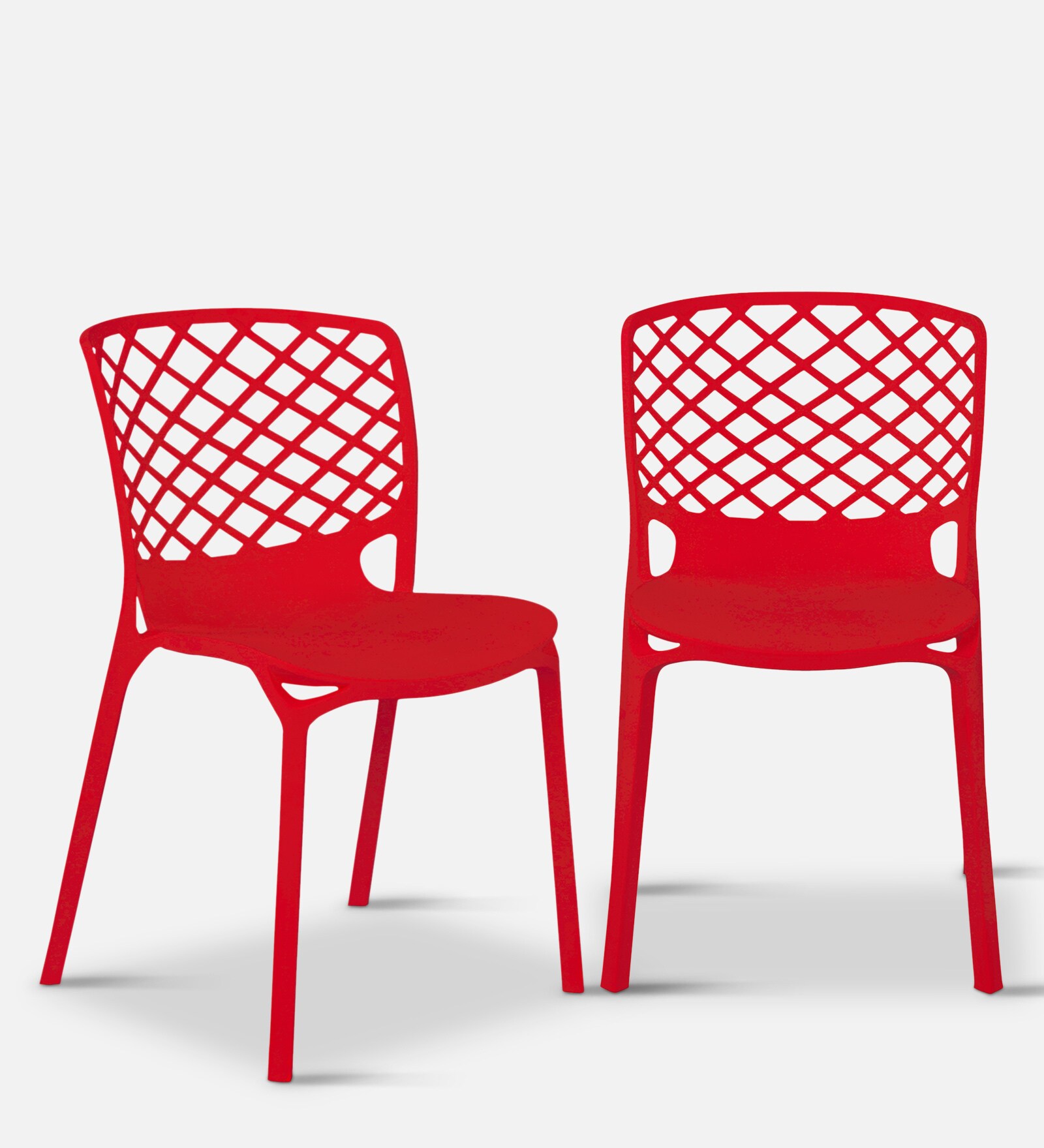 Buy Ice Cafe Chair (Set of 2) in Red Colour at 21% OFF by Decorative ...