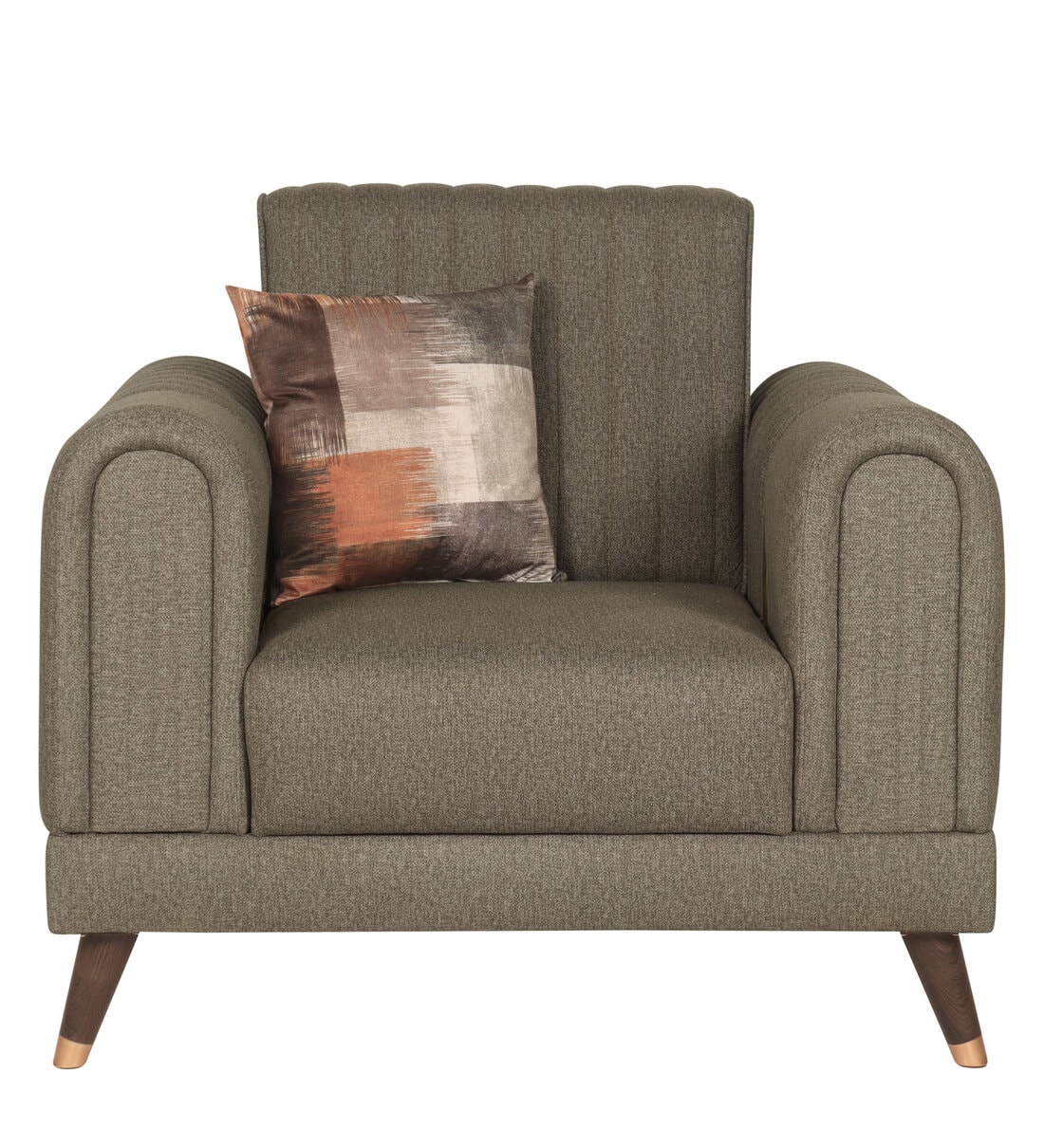 Buy Imperial 1 Seater Sofa In Coffee Brown Colour By Trevi Furniture Online - Contemporary 1 ...