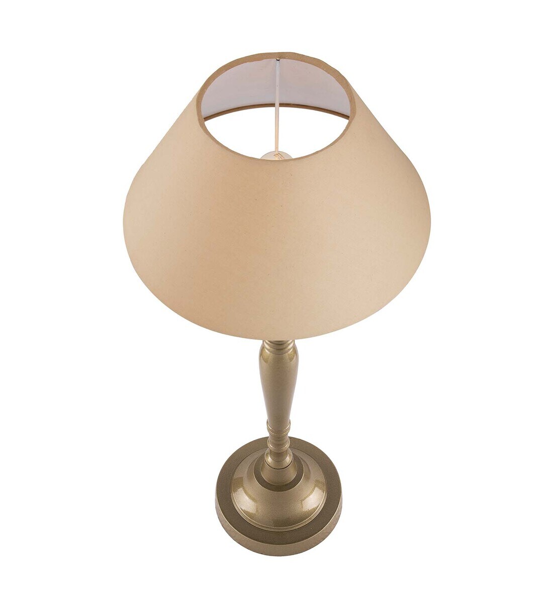 Buy Imperial gold brushed lamp with Golden shade Online - Metal Night ...