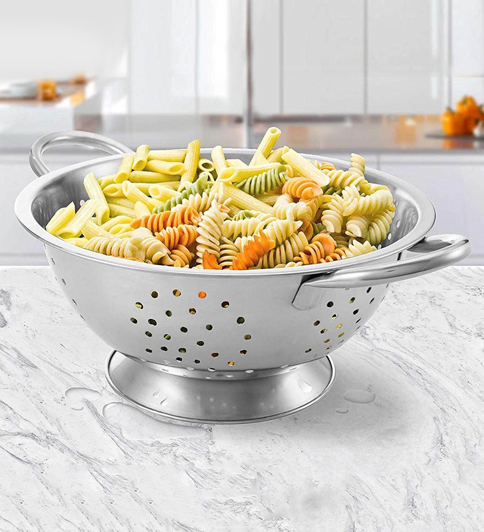 Buy Stainless Steel Easy Handle Colander By Imperio Online - Vegetable ...