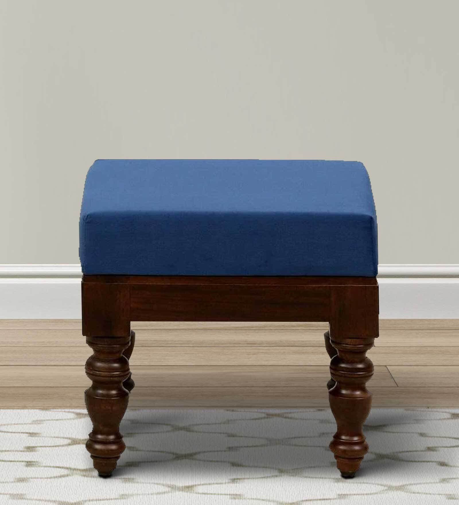 Buy Impori Solid Wood Foot Stool In Provincial Teak Finish at 11% OFF ...