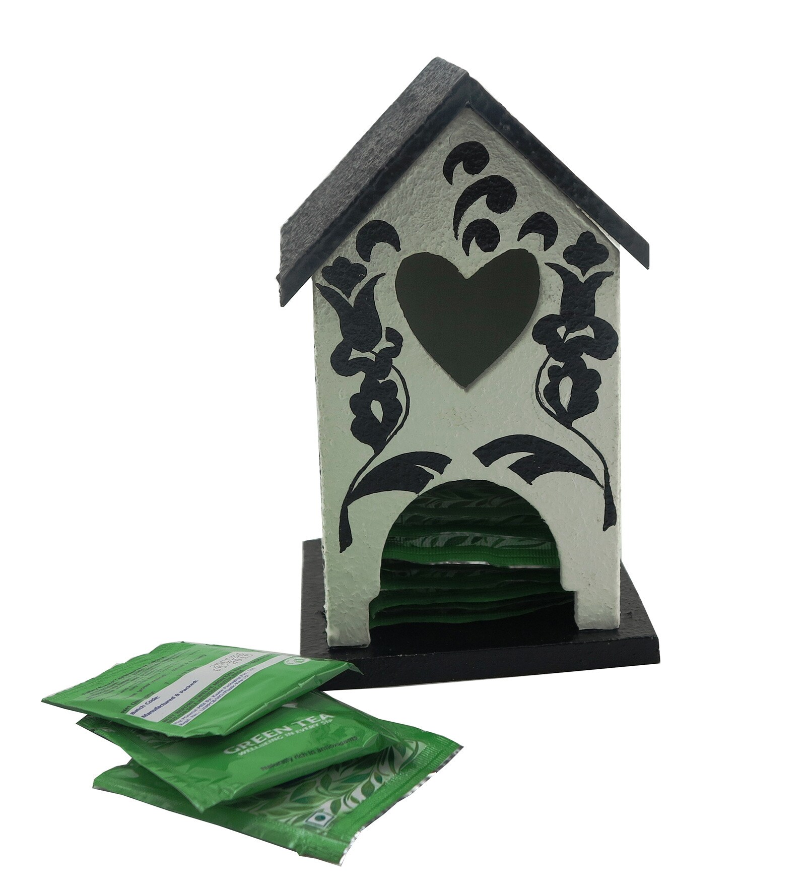 Buy Importwala Black Wooden Tea Bag House Online - Discontinued ...