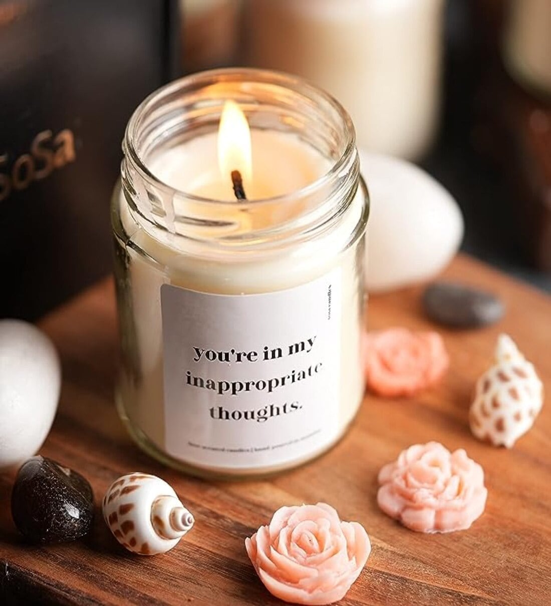 Buy Inappropriate Thoughts White Soy Wax Scented Candle at 100% OFF by ...