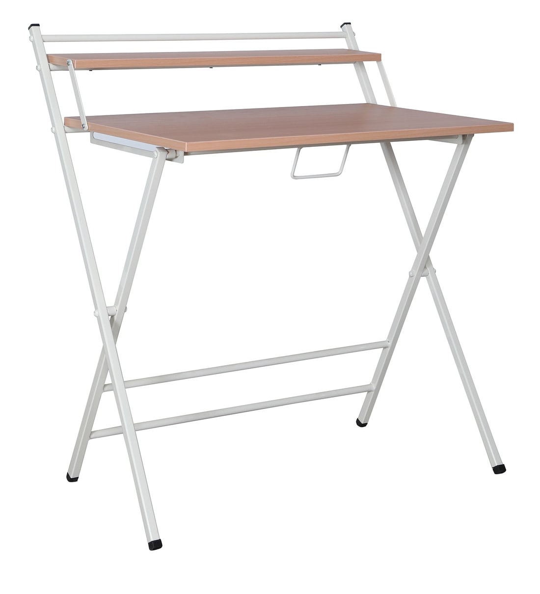 Buy Indiana Metal Foldable Study Table in Bavarian Beech Finish Online ...