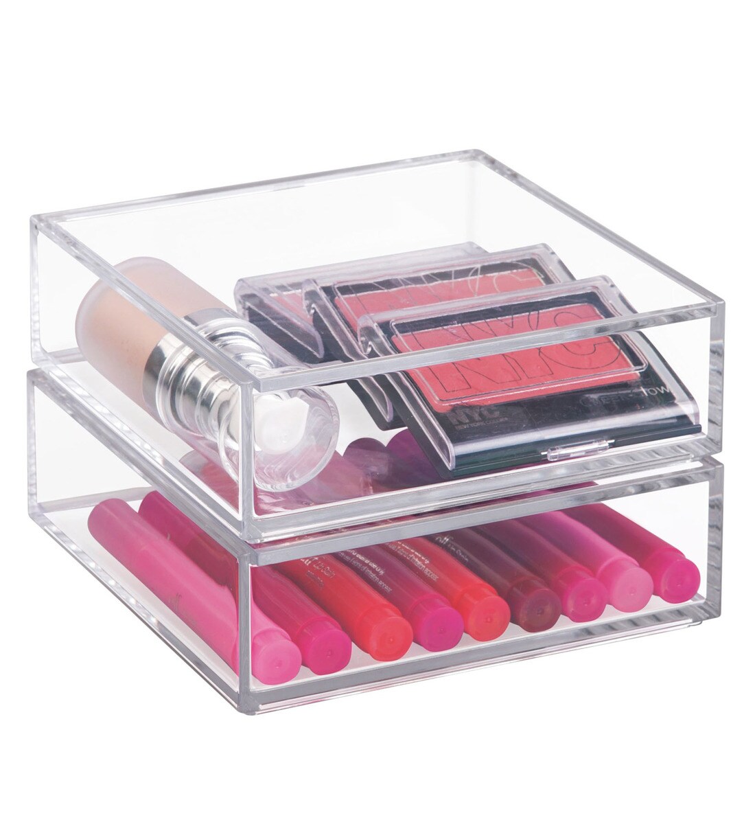 Buy 2 Compartments Polyethylene Clarity Box by Interdesign Online ...